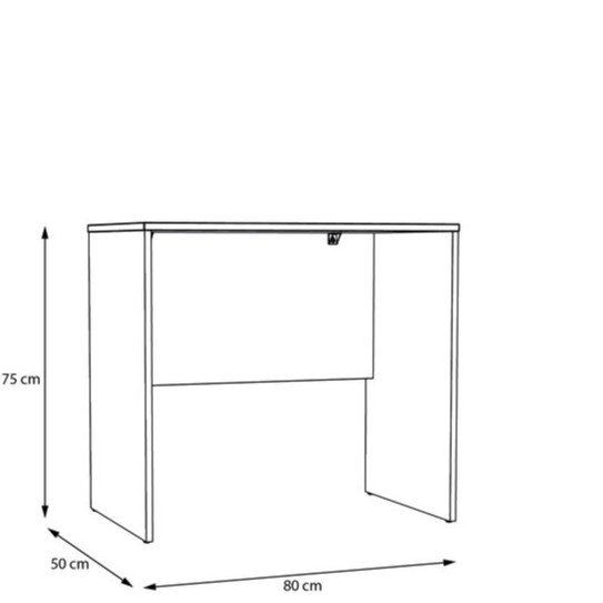 Biurko 80 cm białe DUBBERLY - DBBB111-120 - Meble FORTE